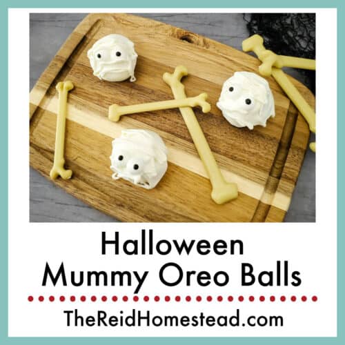 Easy Halloween Mummy Oreo Cookie Balls