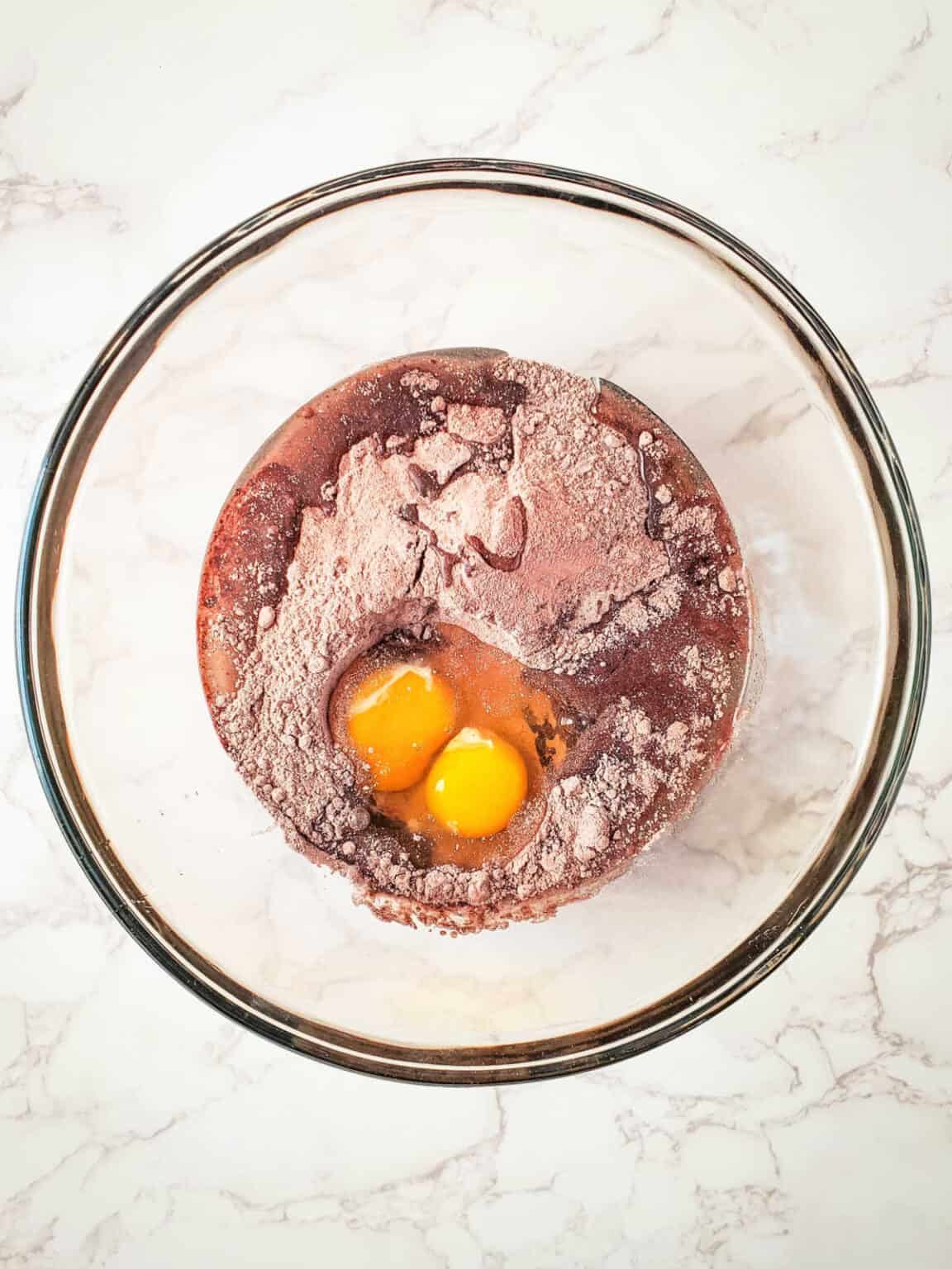 Hot Cocoa Cake Mix Cookies with Candy Cane