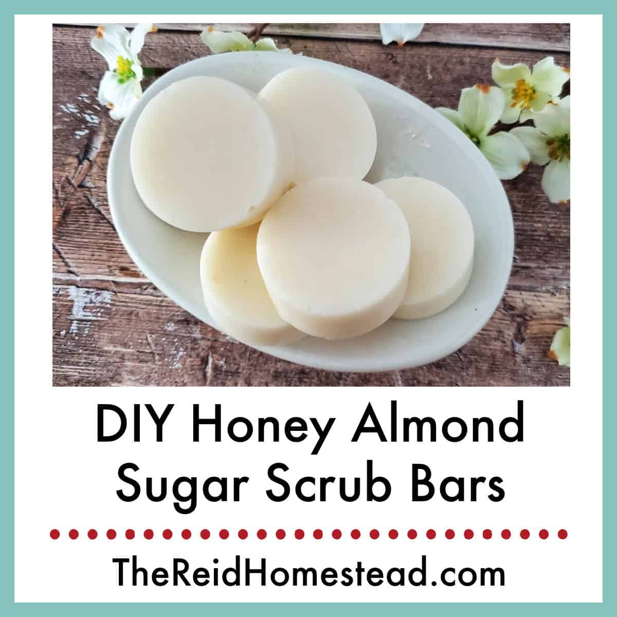 DIY Honey Almond Sugar Scrub Bars